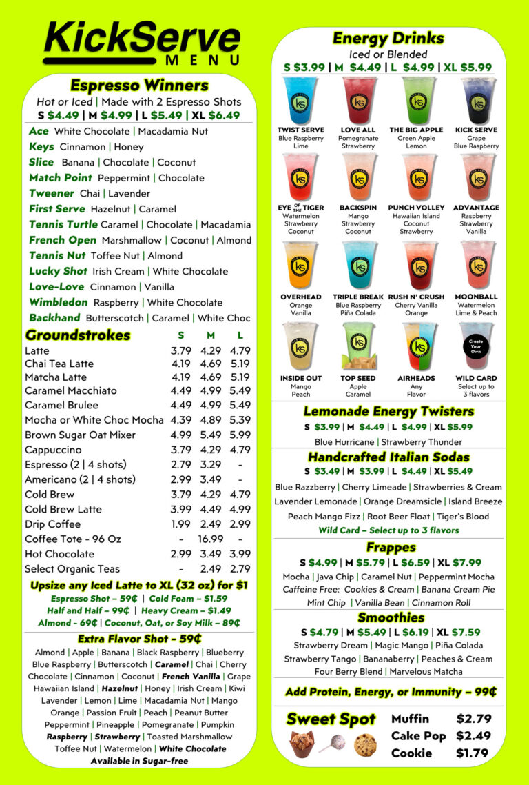 Kick Serve Coffee – Serving up a little kick daily